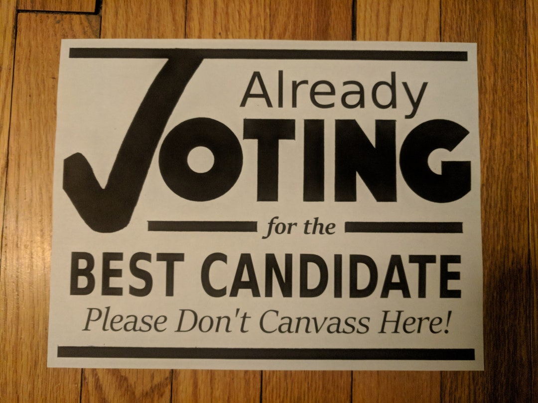 No Canvassing Sign - Etsy