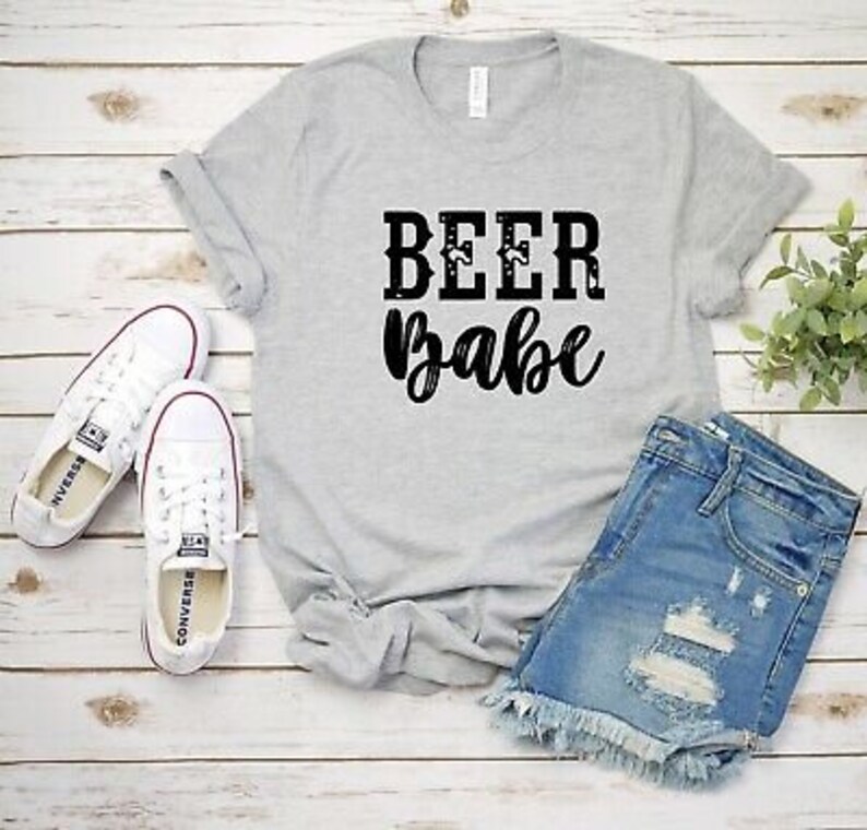 Beer Babe Tee Shirt Women's shirts Beer shirt Funny | Etsy
