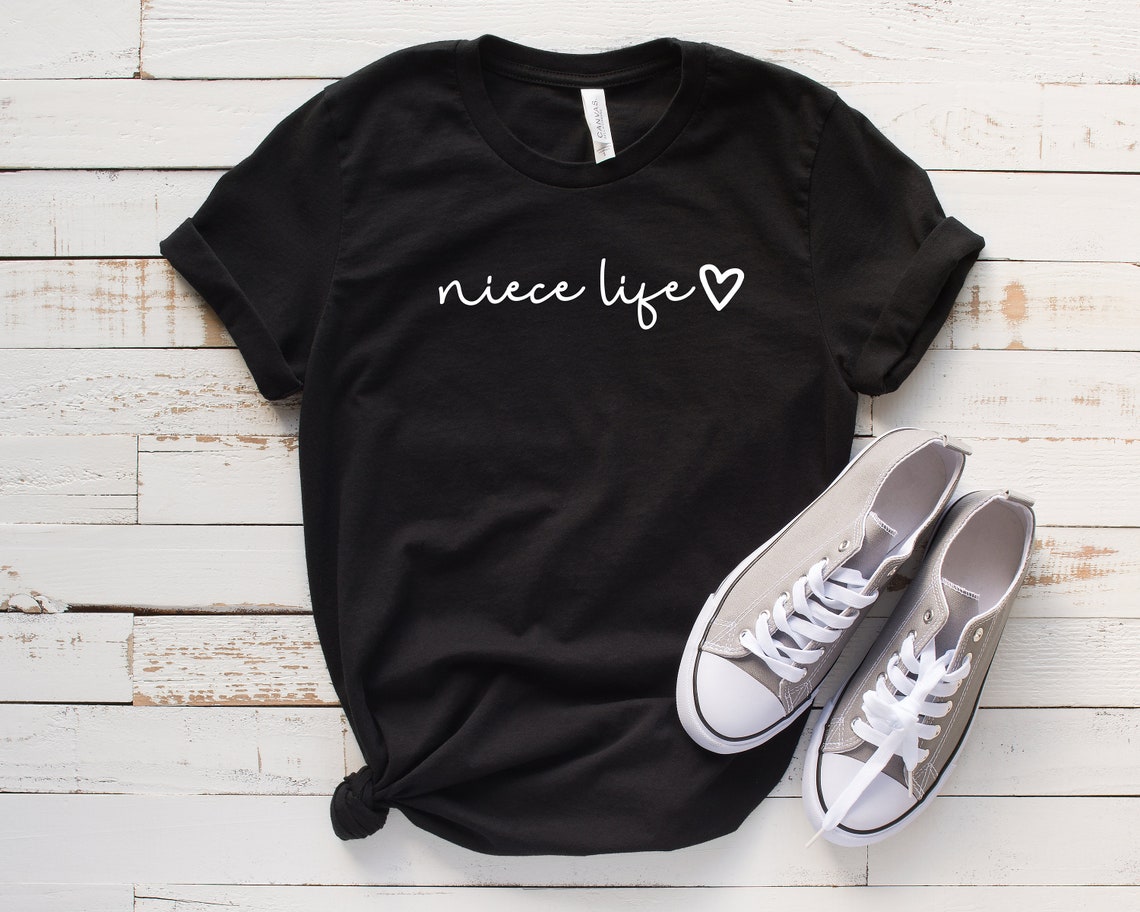 Niece Life Script Heart Shirt, Niece Shirt, Niece Shirt, Gift for Niece ...