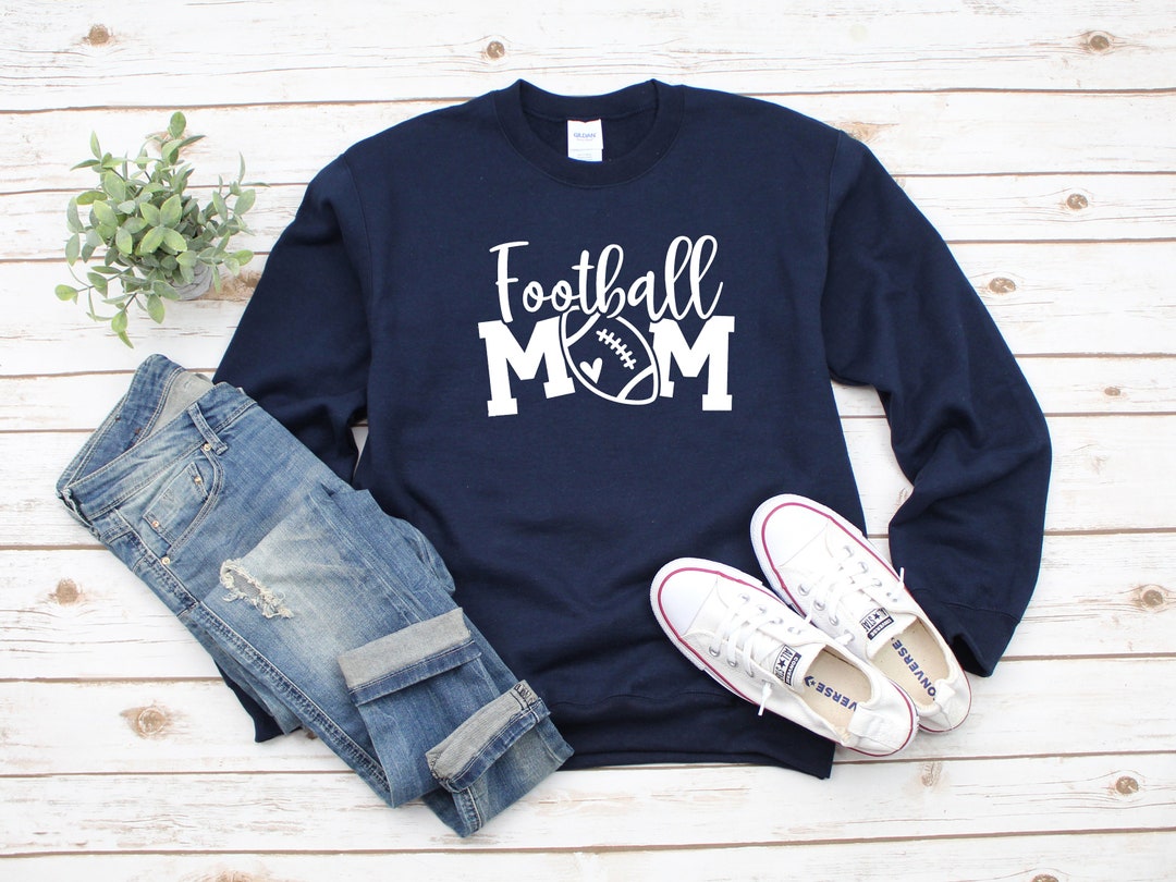 Football Mom Heavy Blend Crewneck Sweatshirt, Football Mom Sweater ...