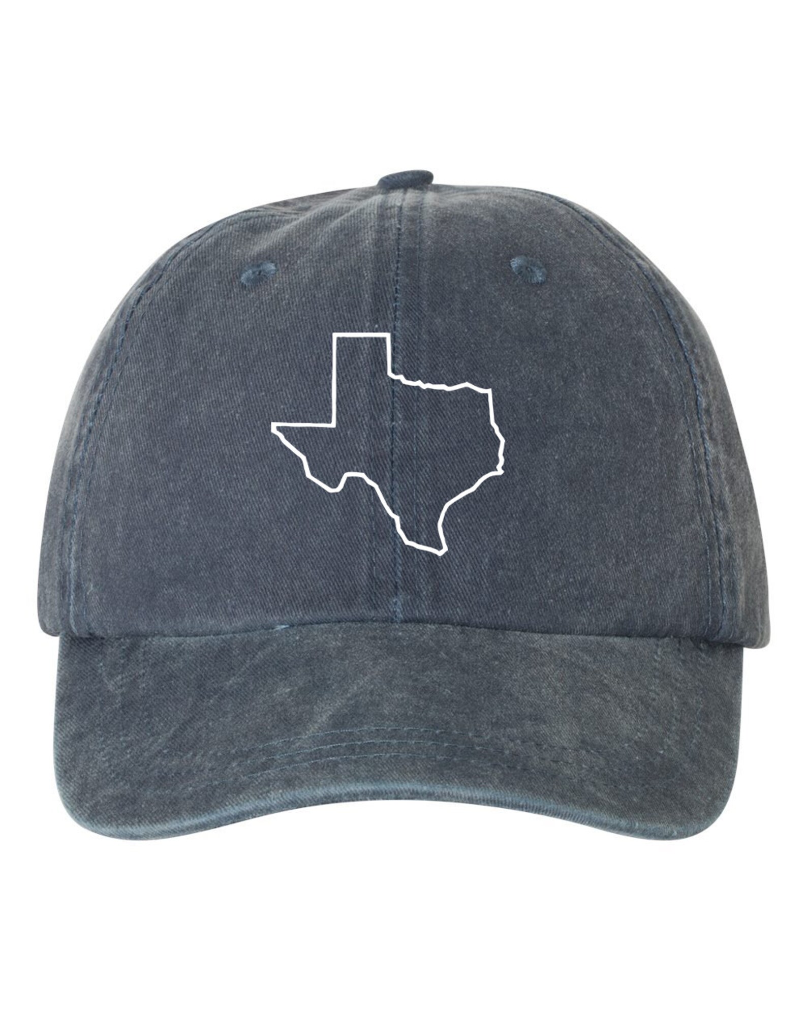 Texas Outline Embroidered Dad Hat Pigment Dyed Unstructured - Etsy