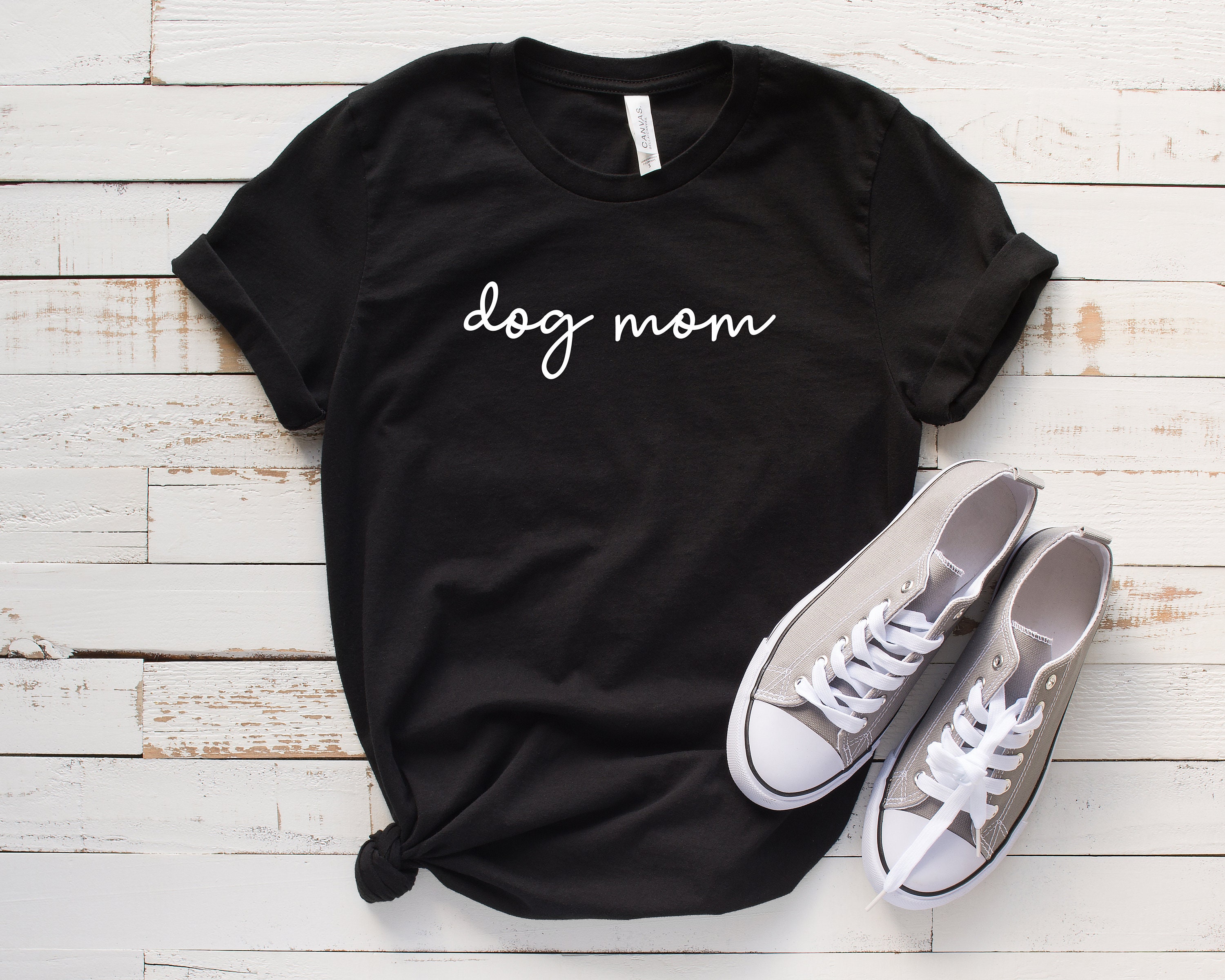 Dog Mom Script Shirt T-Shirt Dog Mom Shirt Pet Lover Dog | Etsy