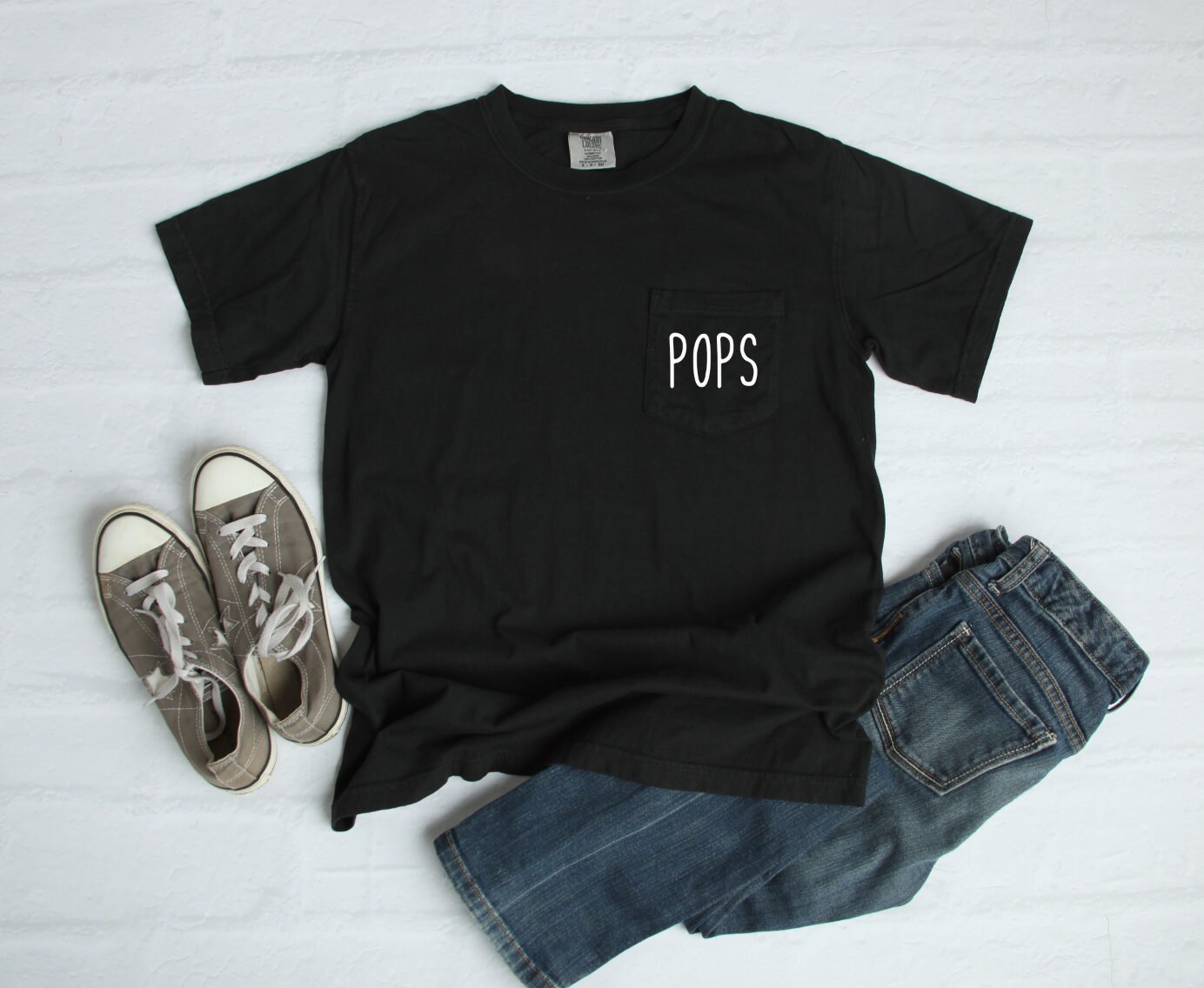 Pops Pocket T-Shirt Tee Comfort Colors Shirts Pops Shirts | Etsy