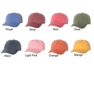 Mom & Dad EMBROIDERED Dad Hat Cap, Pigment Dyed Unstructured Baseball ...