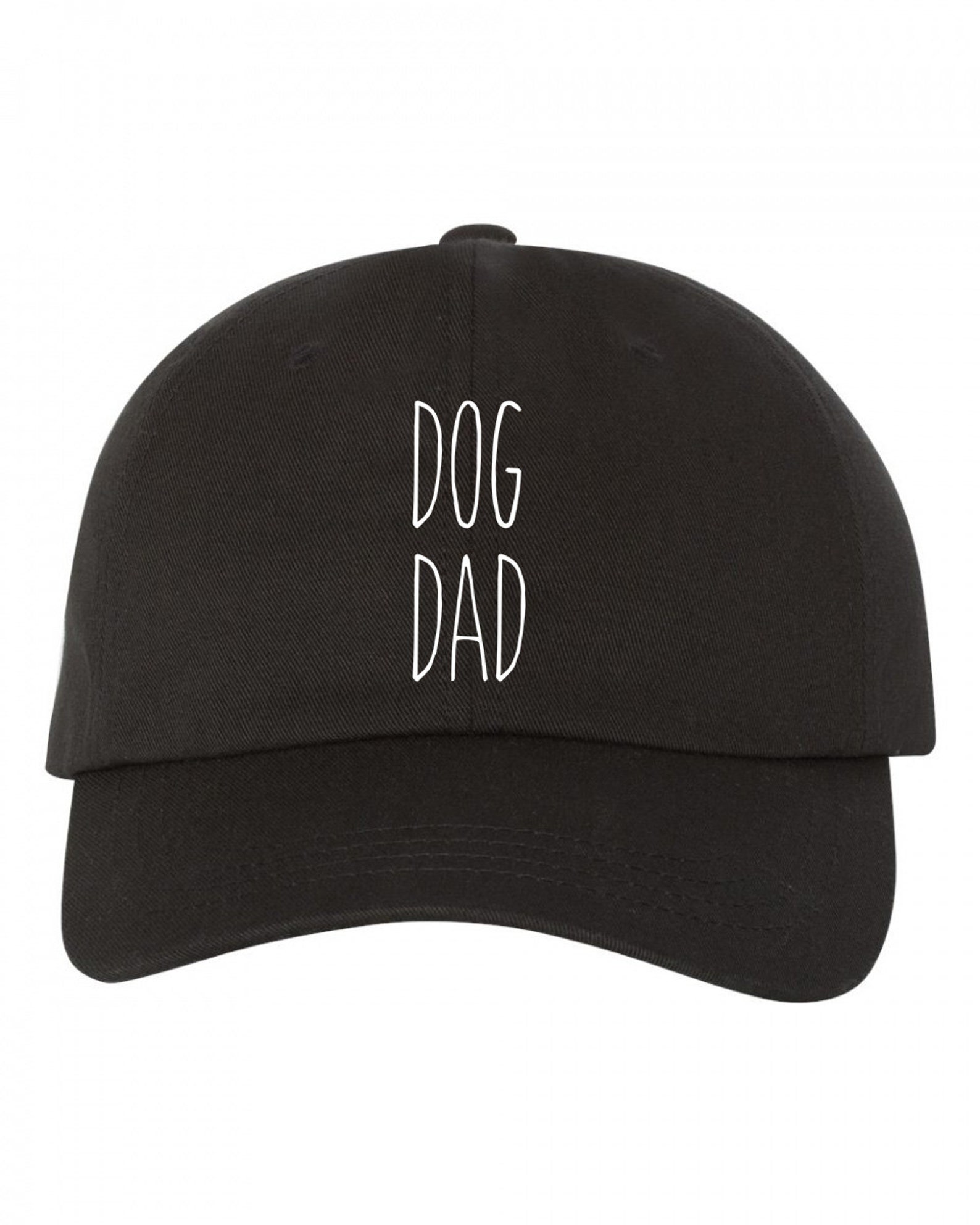 Dog Dad Hat Cap Unstructured Dog Dad Baseball Cap Dunn Font | Etsy