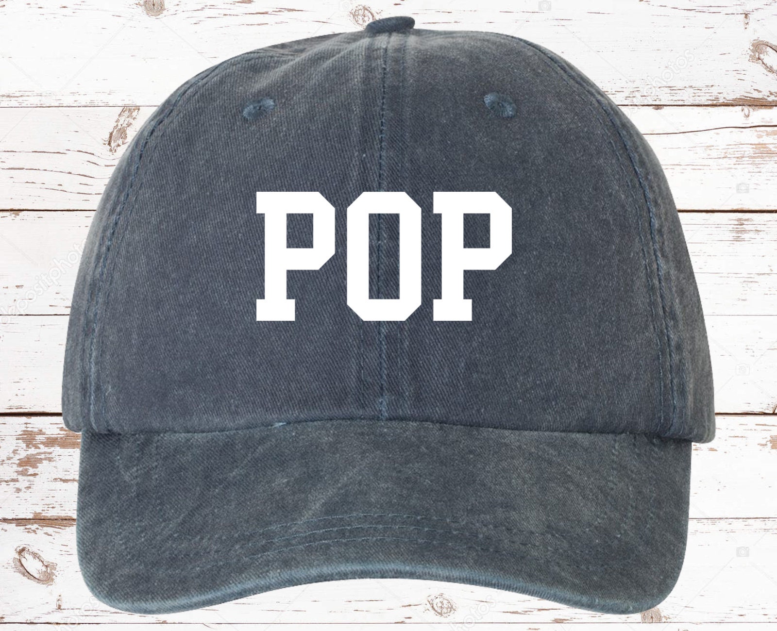 Pop Hat POP Embroidered Hat Pigment Dyed Unstructured Hat - Etsy
