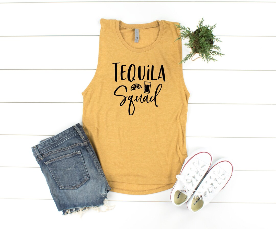 Tequila Squad Festival Muscle Tank Top Shirt, Cinco De Mayo Shirt ...