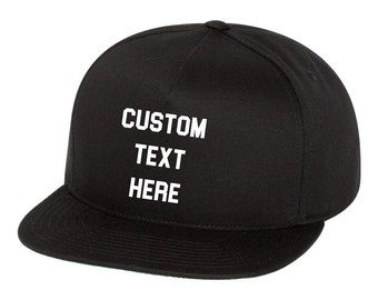 Custom Flat Bill Hat - Etsy