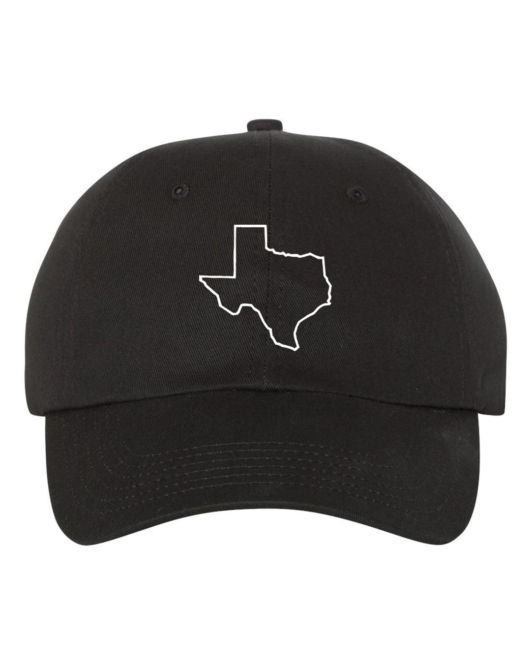 Texas Outline Dad Hat Cap, Unstructured Baseball Cap, State of Texas ...