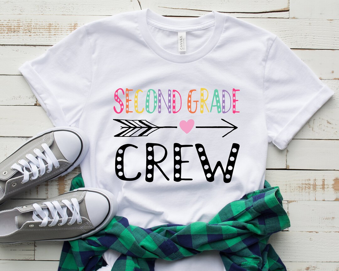Second Grade Crew Shirt, 2nd Grade Shirt, Teacher Shirt, 2nd Grade Team ...
