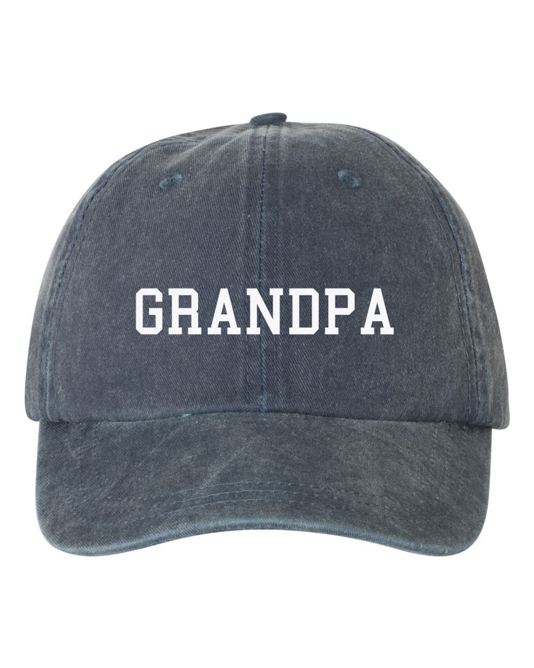 Grandpa EMBROIDERED Unstructured Dad Hat Cap, Pigment Dyed Unstructured ...