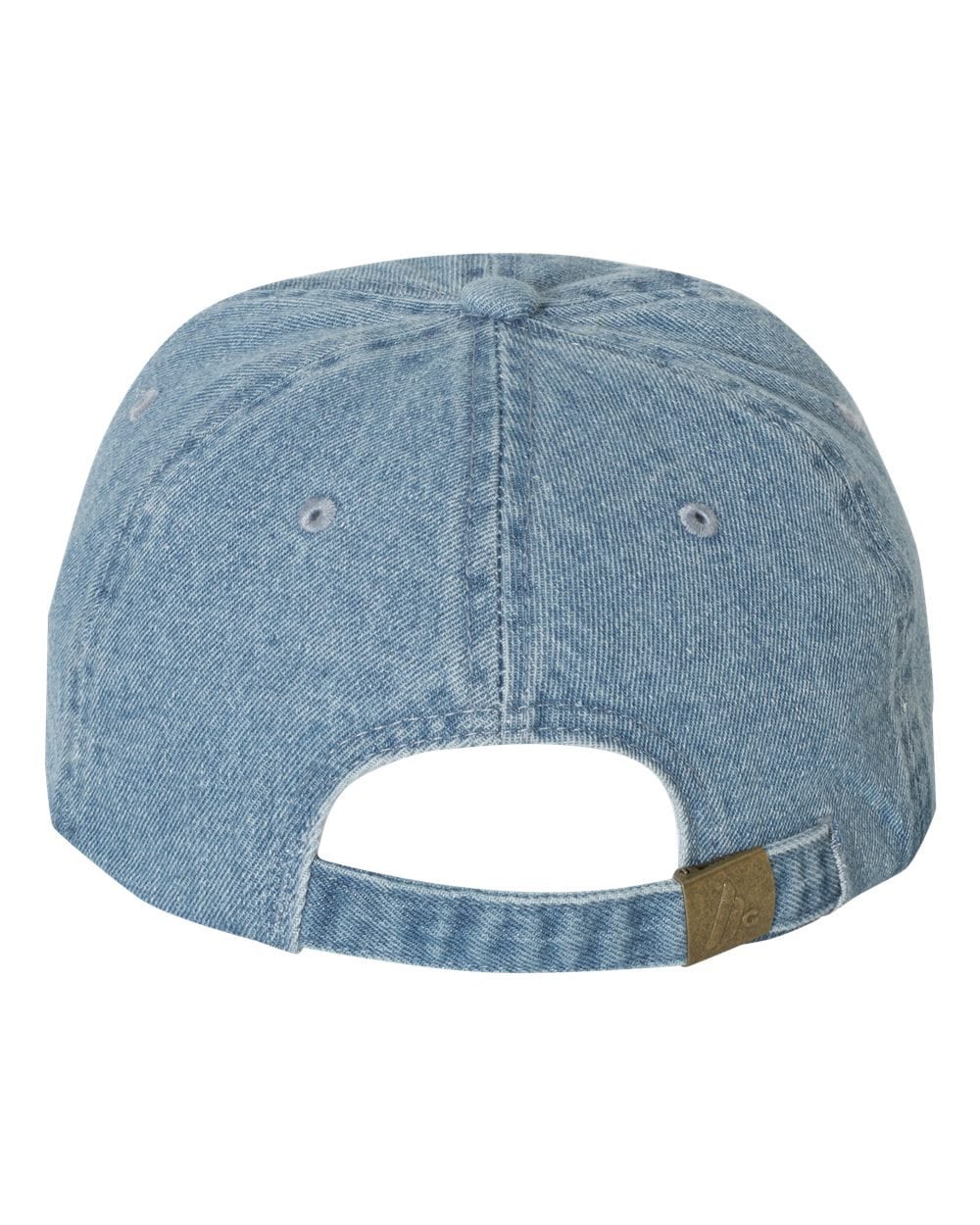 Your Text Here Custom Blue Denim Dad Hat Cap, Unstructured Baseball Cap ...