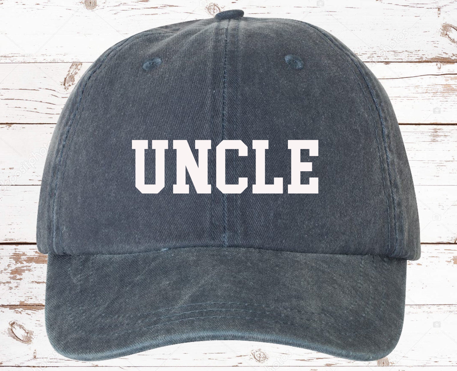 Uncle Embroidered Dad Hat Pigment Dyed Unstructured Hat Baby - Etsy