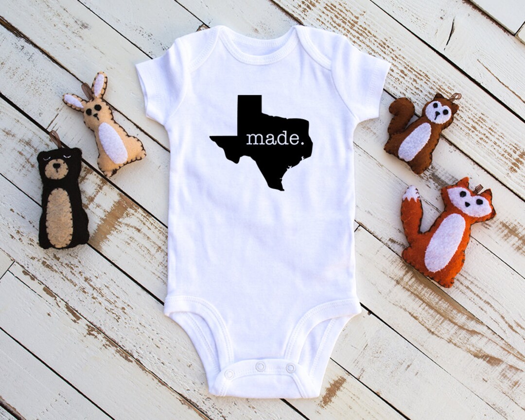 Texas Made Baby Infant Bodysuit, Baby Bodysuit, Made in Texas Bodysuit ...