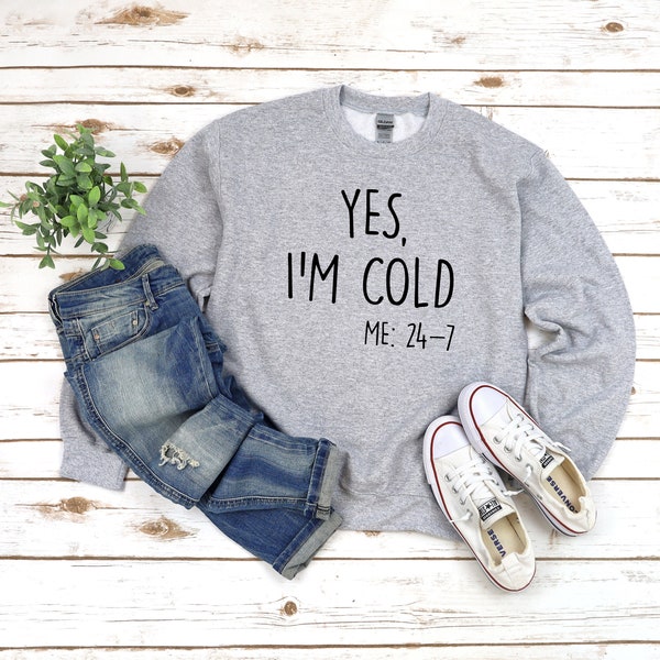 I Am Cold Sweater - Etsy
