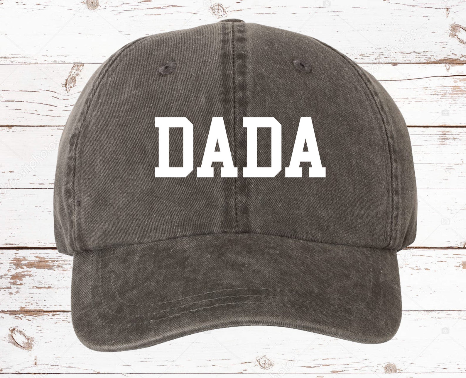 Dada EMBROIDERED Dad Hat Cap, Pigment Dyed Unstructured Baseball Cap ...