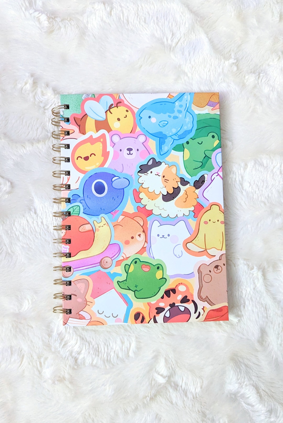 Character Collage Sticker Book - Hardcover Cute Artwork Sticker Album ...
