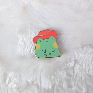 Yee-frog Cowboy Frog Friend Enamel Pin - Etsy