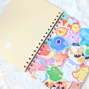 Character Collage Sticker Book - Hardcover Cute Artwork Sticker Album ...