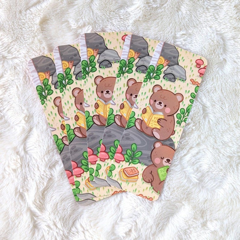 Book Bears - Cute Reading Buddy Bears Bookmark - Etsy