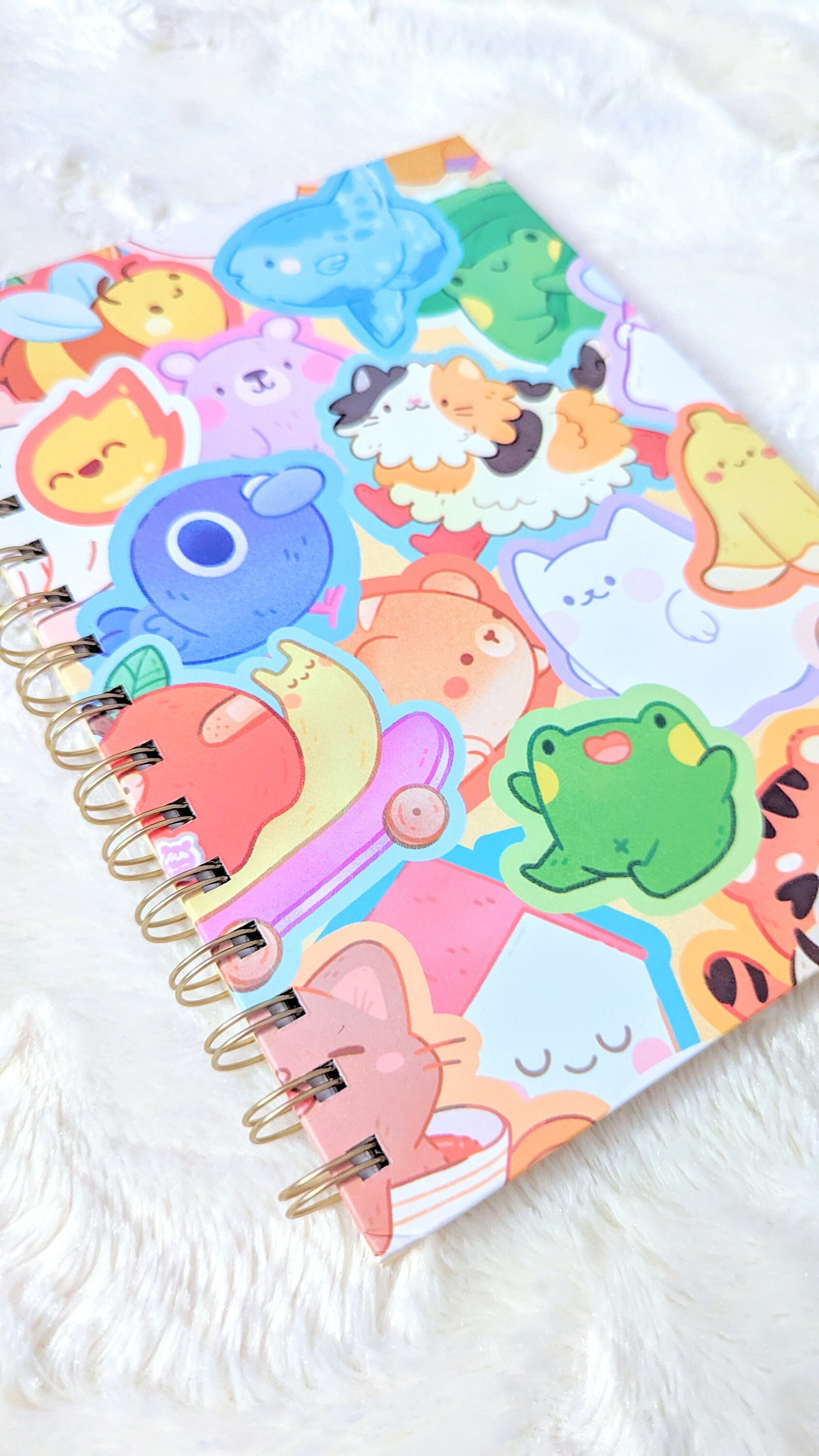 Character Collage Sticker Book Hardcover Cute Artwork - Etsy