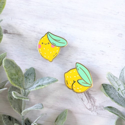 Fun Flavours Enamel Pin Salty Salt Barrel Sweet Strawberry | Etsy