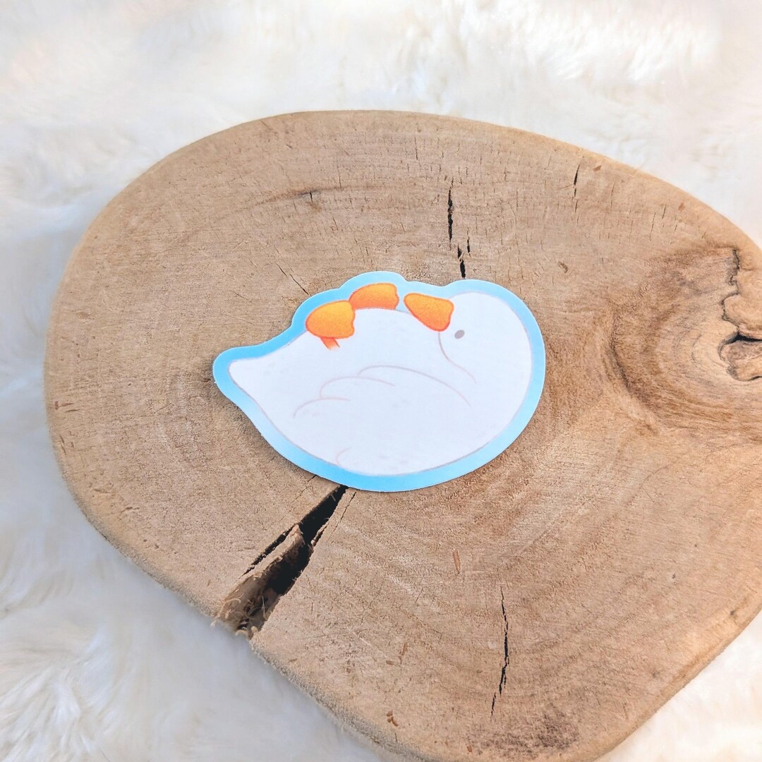 Floating Goose - Cute Goose Waterproof Vinyl Stickers - Etsy