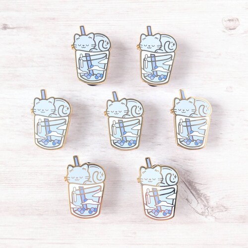 Bubble Tea Boba Pin Enamel Lapel Pin | Etsy