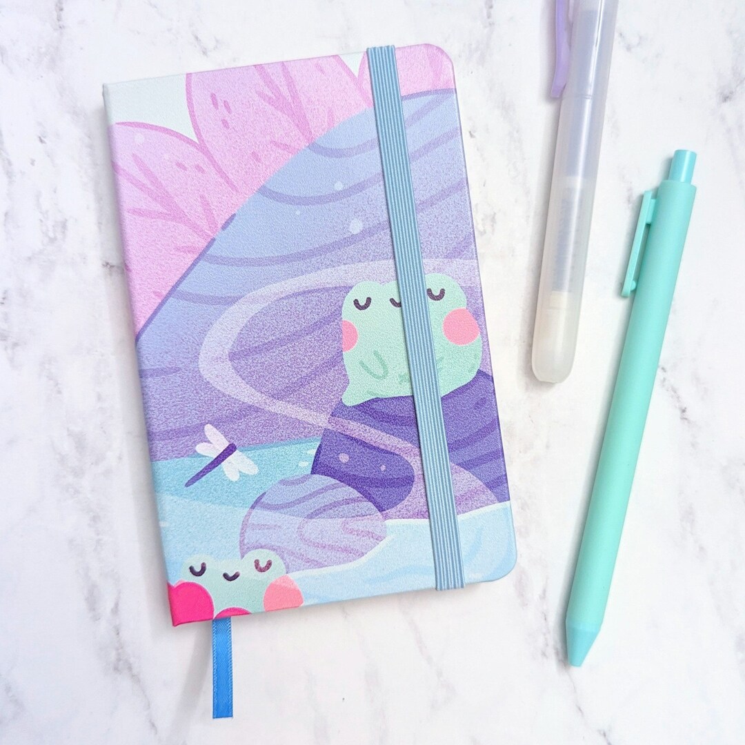River Frogs A6 Mini Notebook Journal/sketchbook With Blank Pages - Etsy