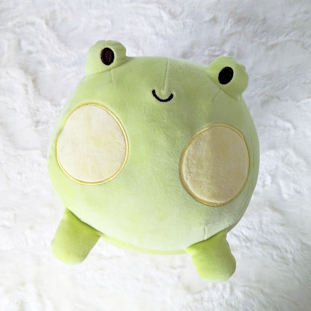 Henry the Sweet Frog - Large Mochi Plush - Cute and Squishy Green Frog ...