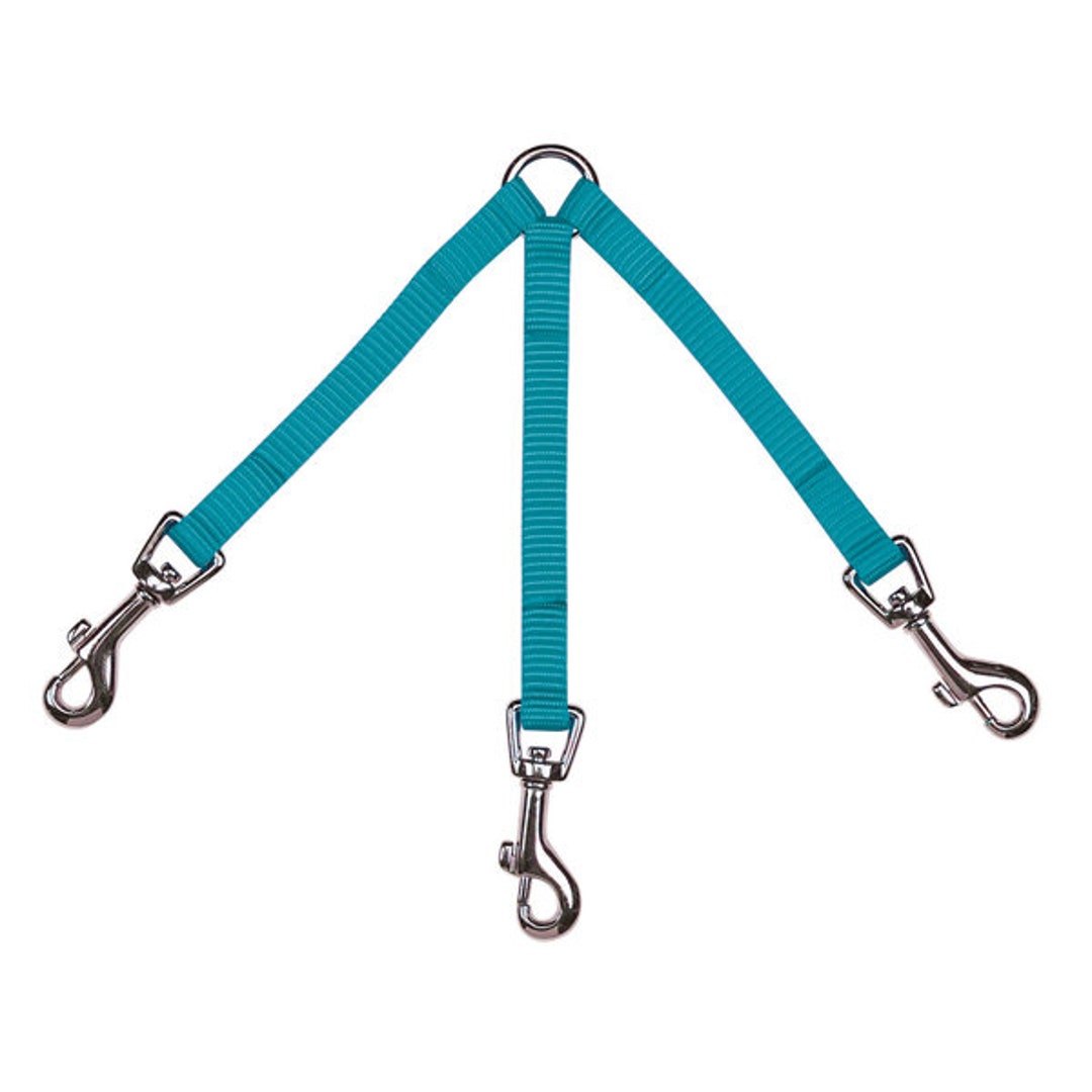 Three Way Dog Coupler Splitter Leash 25 Nylon Colors, Many Sizes - Etsy