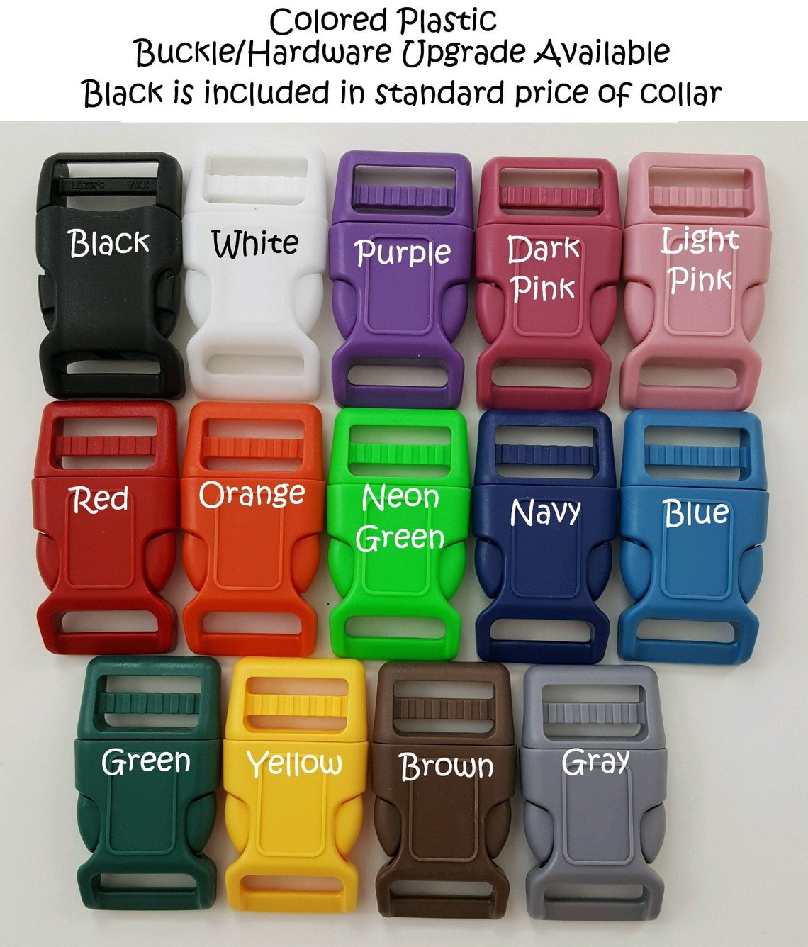 Plain Nylon Dog Collar 25 Colors 8 Sizes Simple Solid Color - Etsy