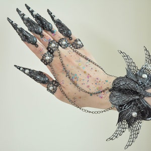 Raven Hand Armor, Finger Claws, Set for One Hand, Pagan Gorhic Claws - Etsy