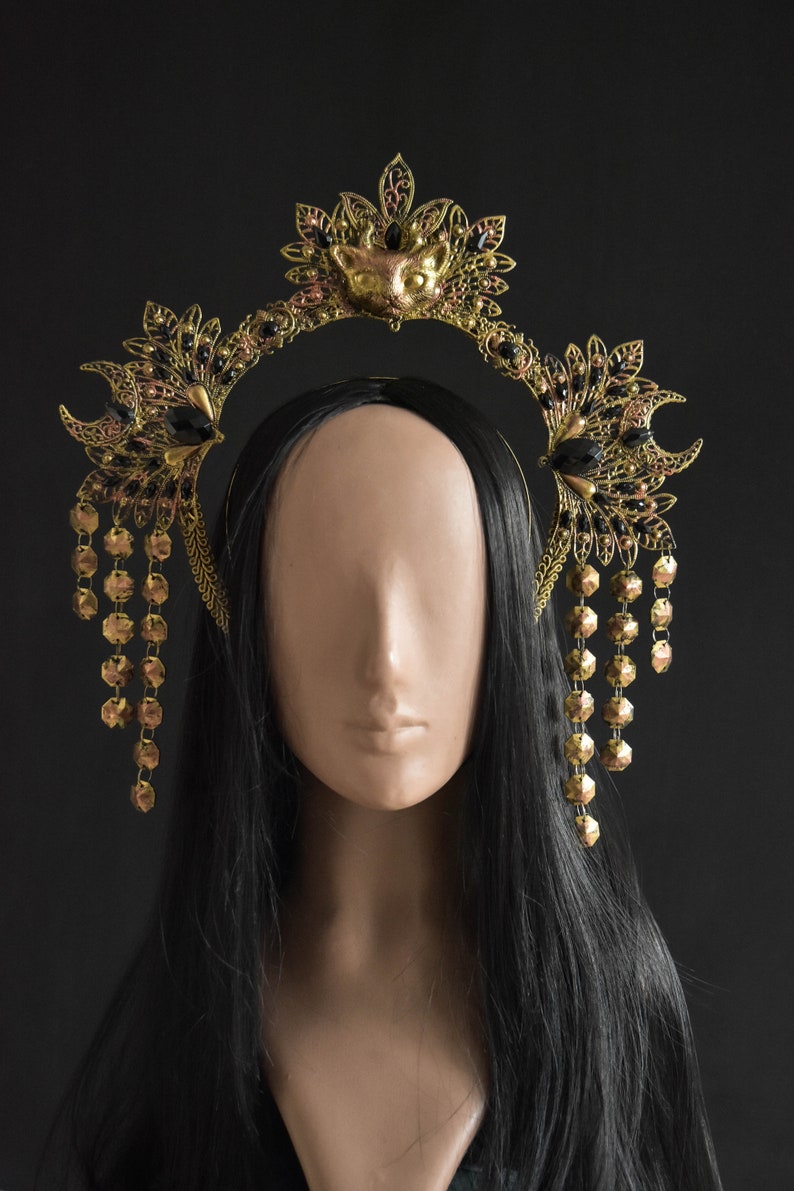 Gothic Halo Headpiece Gothic Witch Crown Halloween Headdress | Etsy