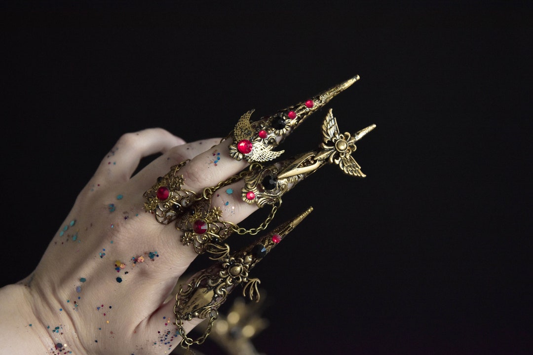 Long Gothic Finger Claws, Wings Hand Armor - Etsy