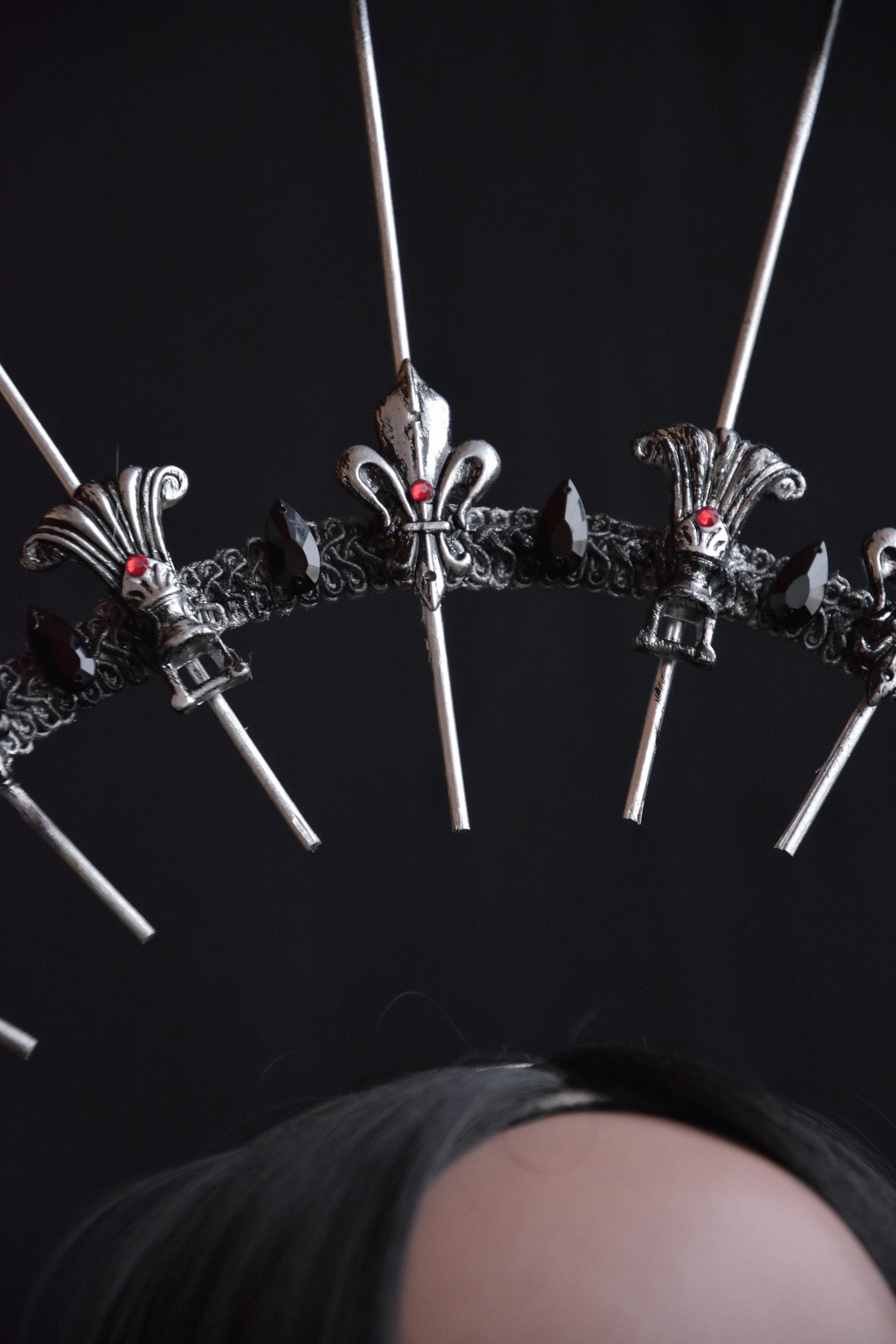 Halo Crown "allure of the Night" Vampire Queen, Fairy Witch Cosplay ...