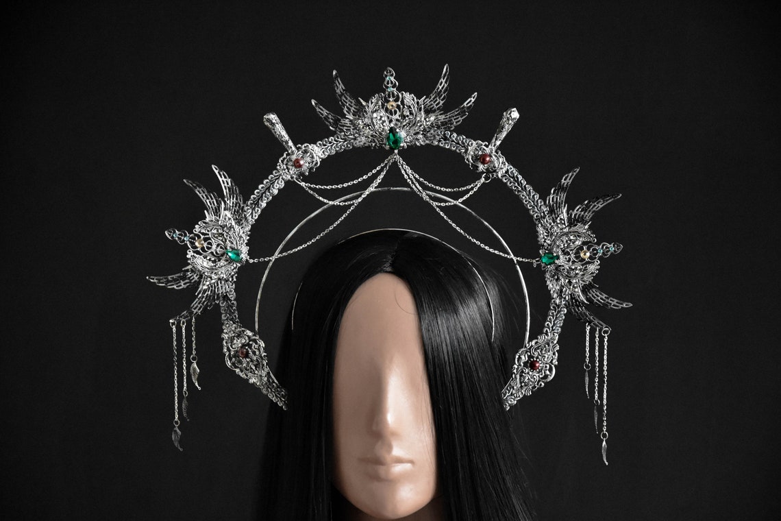 Wings Crown, Vampire Crown, Witch Pagan Headpiece - Etsy