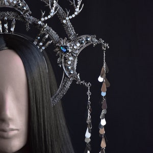 Renaissance Gothic Crown, Witch Headpiece, Gothic Wedding Tiara - Etsy