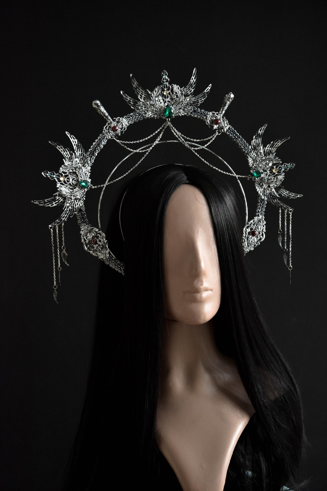 Wings Crown, Vampire Crown, Witch Pagan Headpiece - Etsy