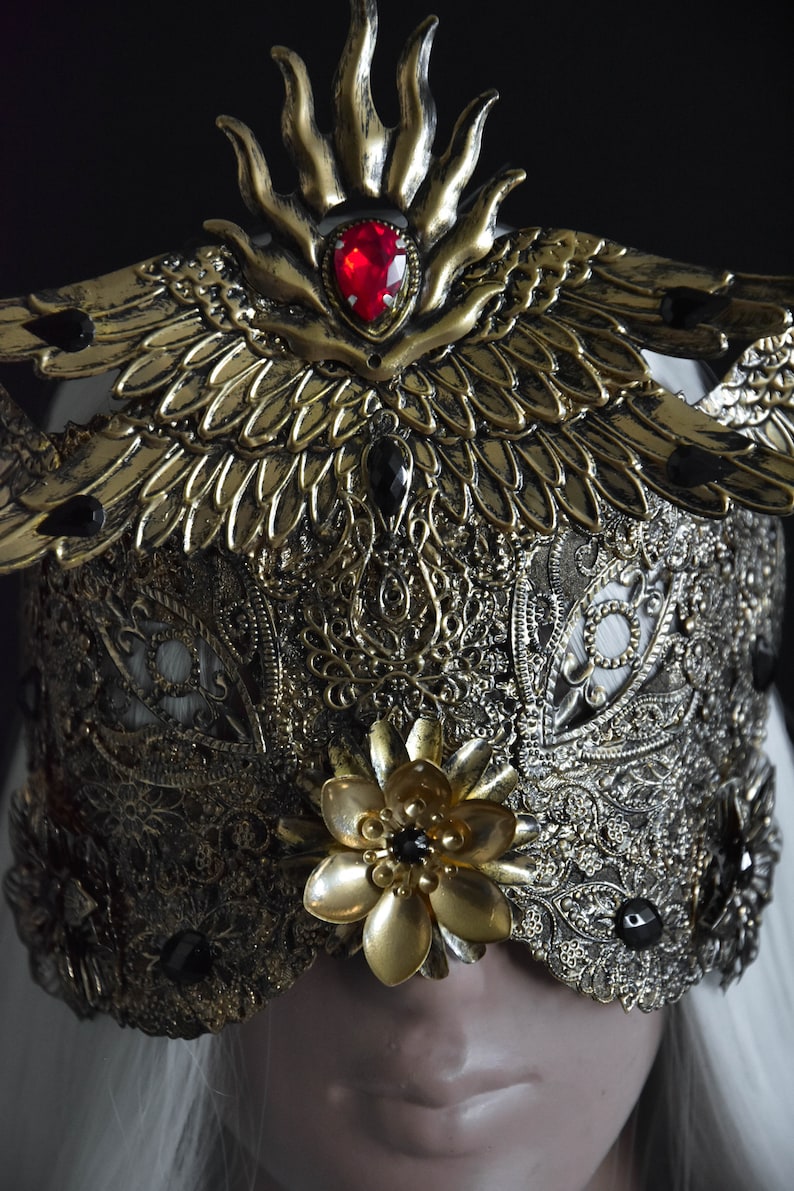 Blind Mask "ethereal Dominion", Gothic Headpiece, Cosplay, Fantasy ...