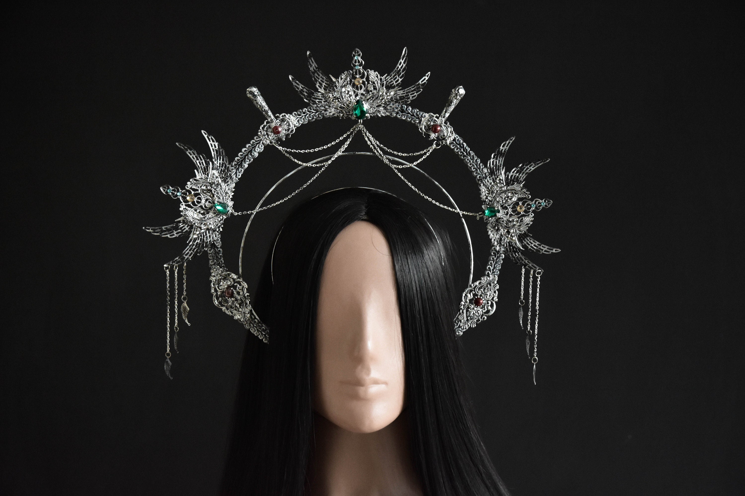Wings Crown, Vampire Crown, Witch Pagan Headpiece - Etsy