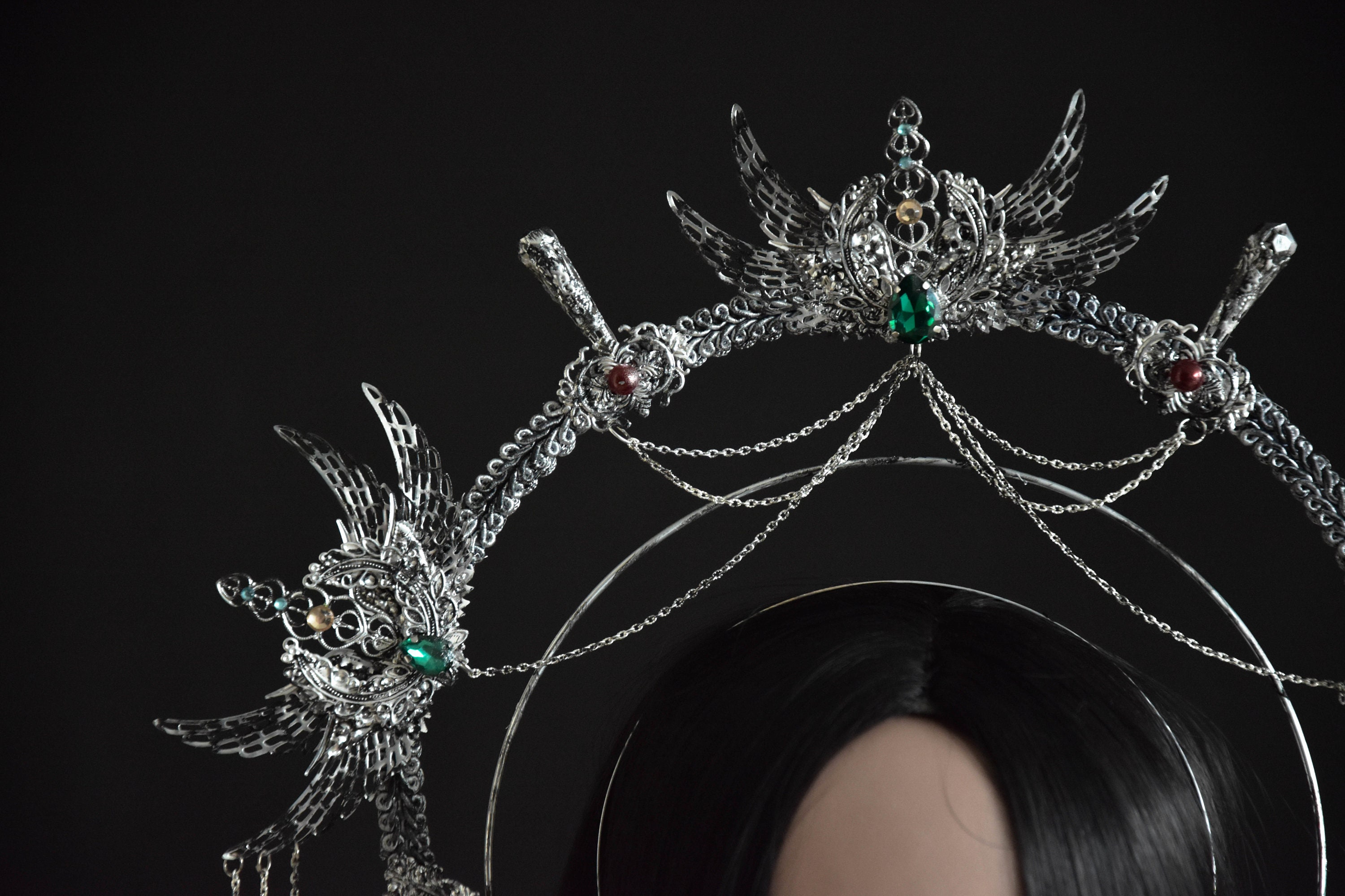 Wings Crown, Vampire Crown, Witch Pagan Headpiece - Etsy