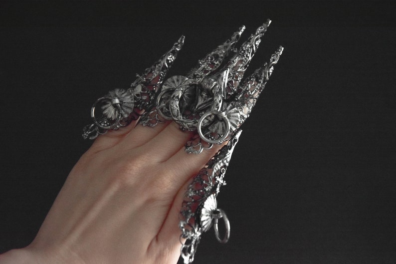 Long Claw Rings Witch Claws Silver Gold Finger Claw Rings - Etsy