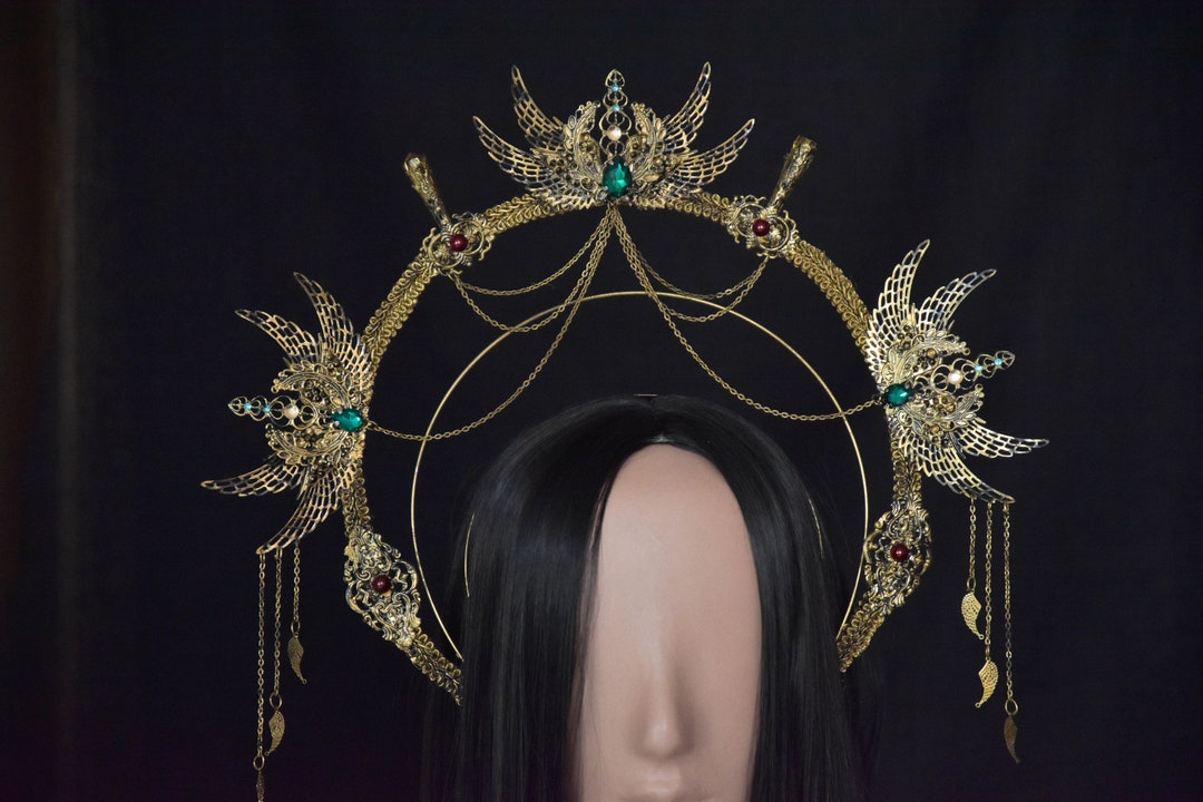 Gothic Wings Crown, Vampire Crown, Witch Pagan Headpiece - Etsy