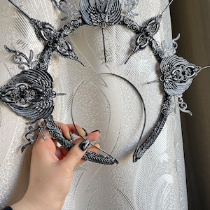Angel Halo Crown, Gothic Headpiece, Goth Crown Cosplay - Etsy