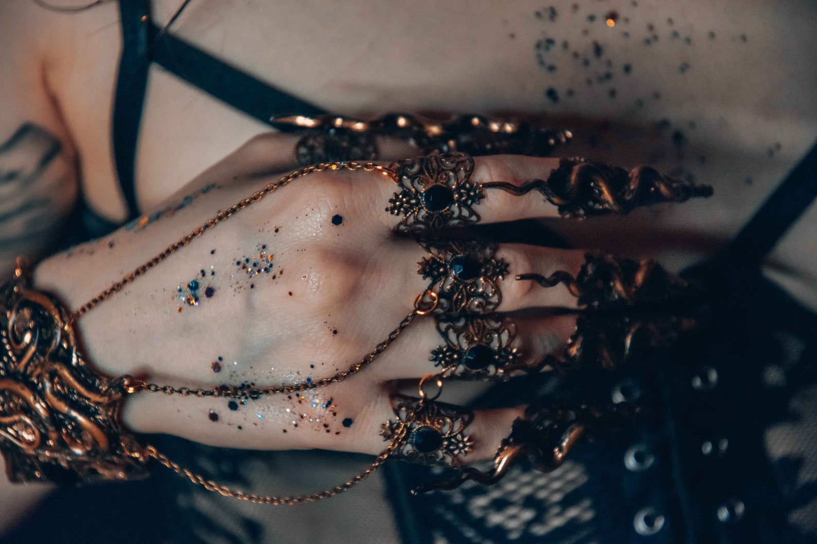 Medusa Hand Armor Snakes Claw Rings Set for One Hand Witch - Etsy