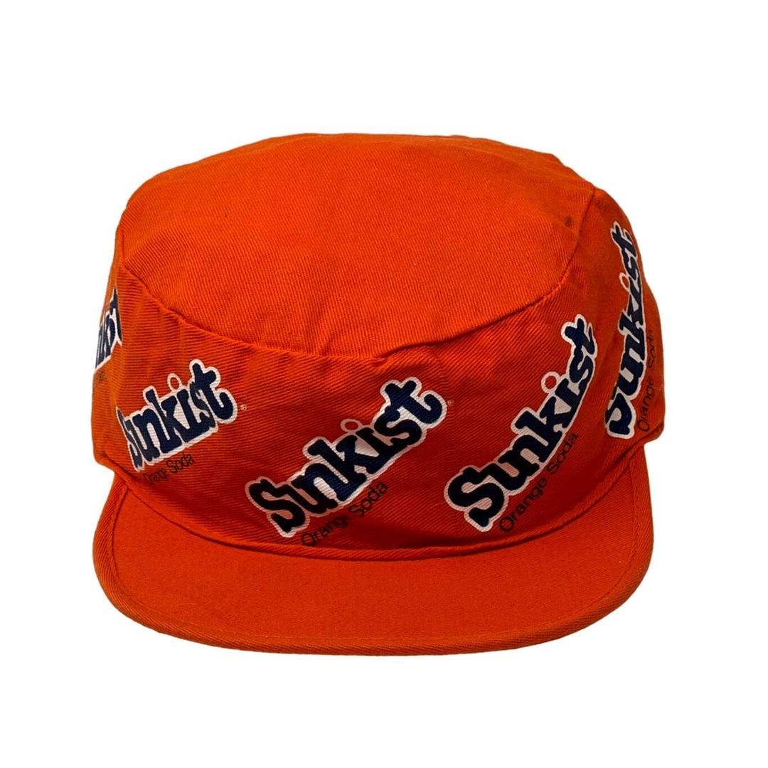 Sunkist Vintage Orange Soda Pop Hat Painter Cap by Crowd Cap Adjustable ...