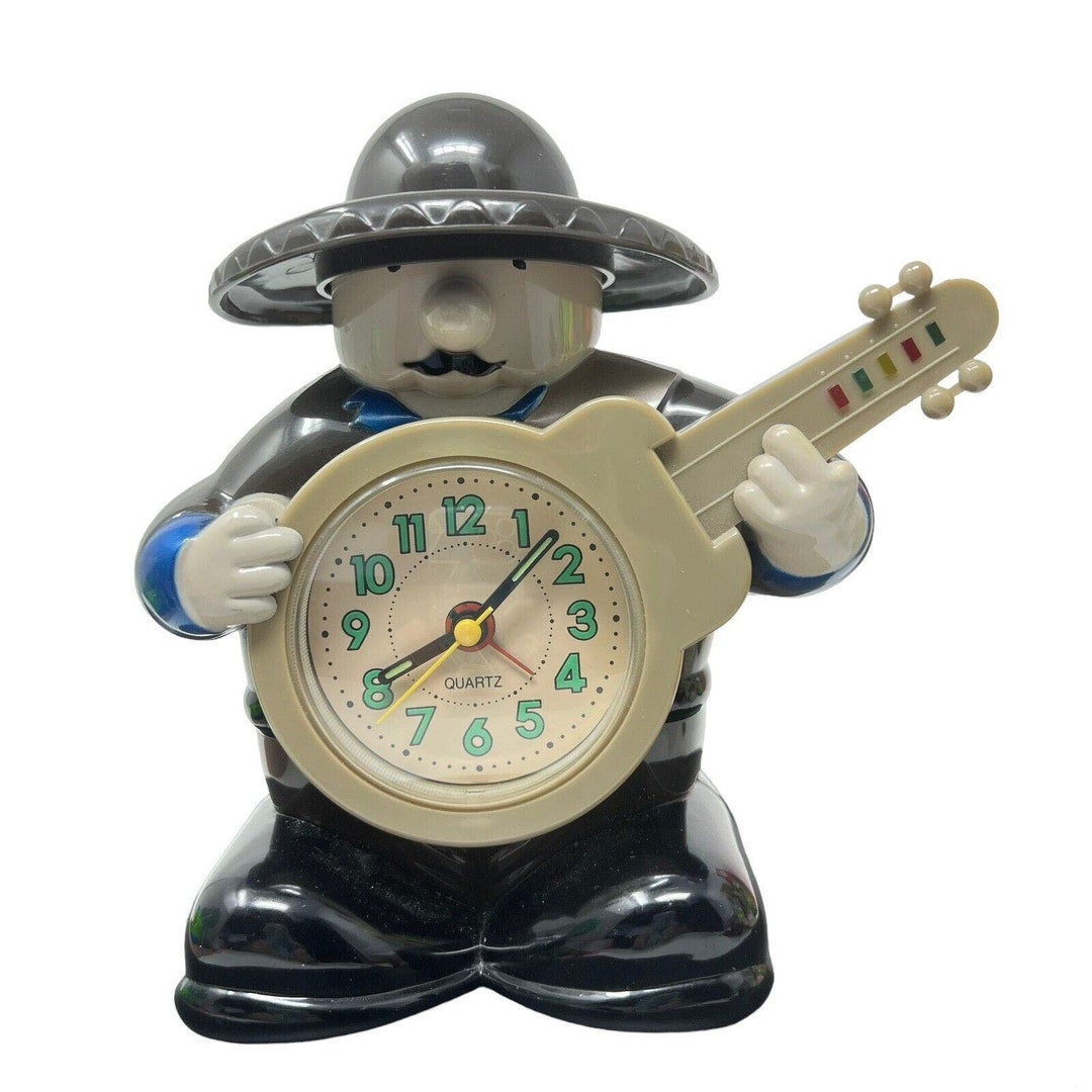 Mexican Mariachi With Guitar Musical Talking Quartz Alarm Clock Tested ...