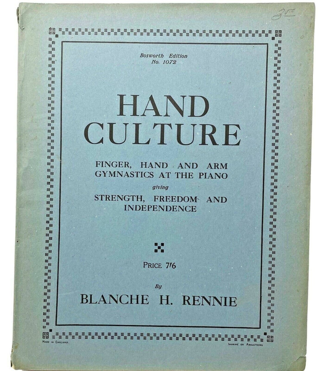 Hand Culture Finger Hand and Arm Gymnastics at the Piano - Etsy