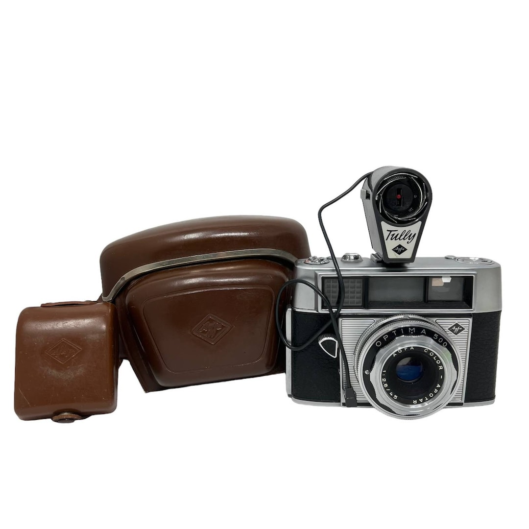 Vintage Agfa Optima 500 35mm Film Camera With Case & Tully Flash SEE ...